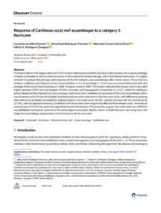 Response of Caribbean coral reef assemblages to a category 5 Hurricane ...